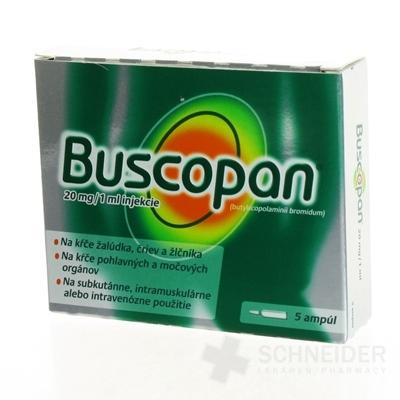 Buscopan 20 mg/1 ml injekcie | Schneider lekáreň