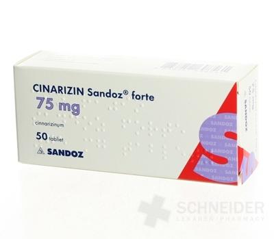 CINARIZIN Sandoz forte 75 mg | Schneider lekáreň