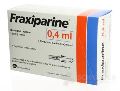 Fraxiparine 3 800 IU (anti Xa)/0,4 ml | Schneider lekáreň