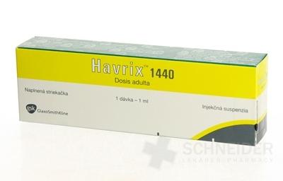 HAVRIX 1440 Dosis adulta | Schneider lekáreň
