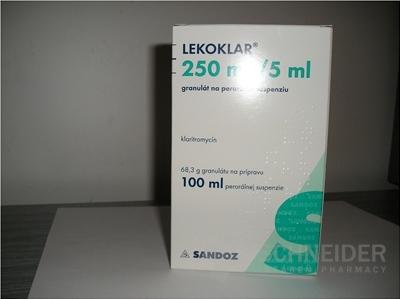 LEKOKLAR 250 mg/5 ml | Schneider lekáreň