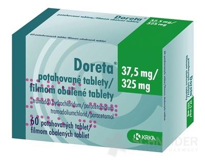 Doreta 37,5 mg/325 mg filmom obalené tablety | Schneider lekáreň