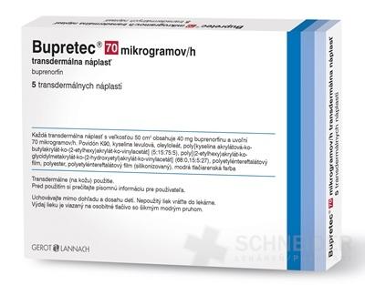 Bupretec 70 mikrogramov/h transdermálna náplasť | Schneider lekáreň